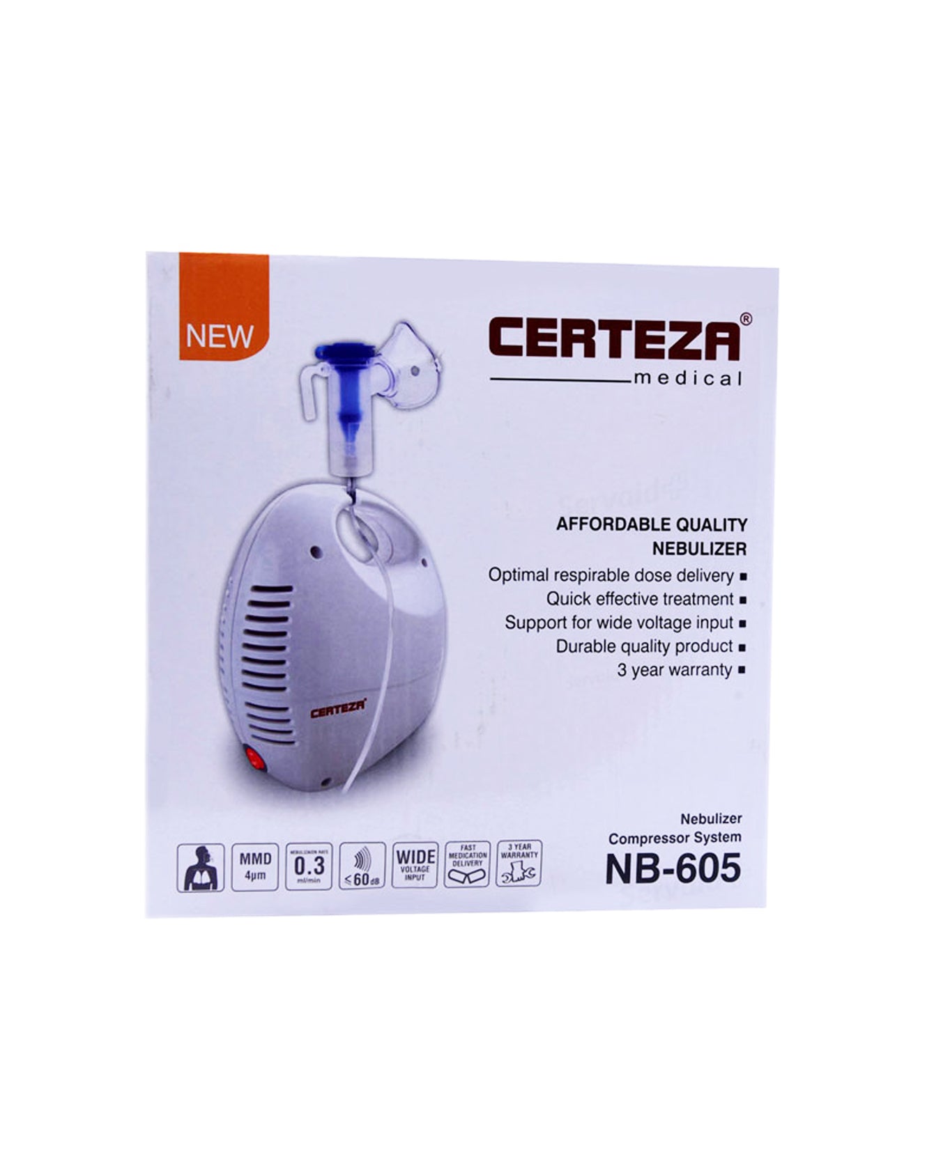 Certeza Compressor Nebulizer (NB-605) – Shahalami.pk