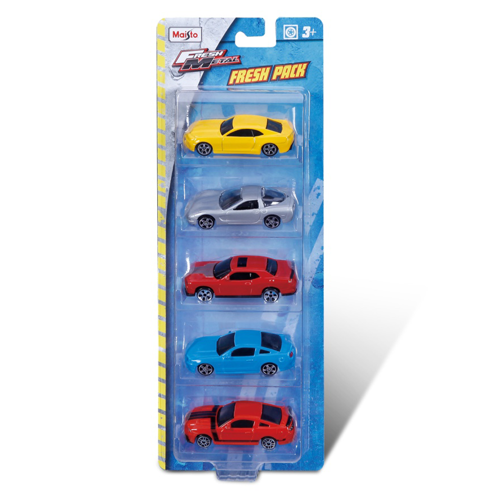 Maisto Fresh Metal Fresh Five Die-cast Vehicles 5-Pack (Styles May Var ...