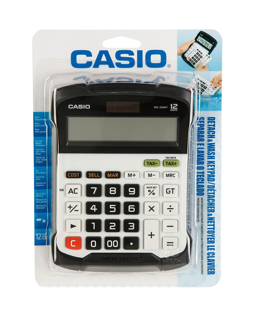 Casio WD-320MT Water & Dust Proof 12 Digit Calculator – Shahalami.pk